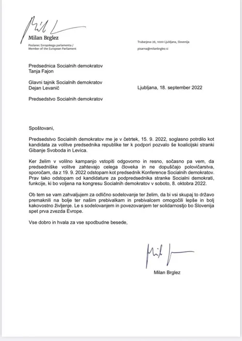 Brglezu se nasmiha tudi podpora Svobode. Kako se bo odločila Levica?