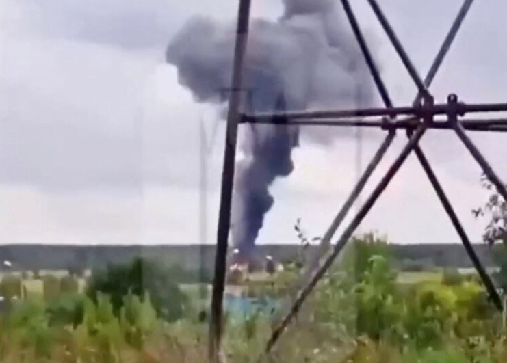 Posnetek padca letala, na katerem je bil tudi Jevgenij Prigožin (VIDEO)