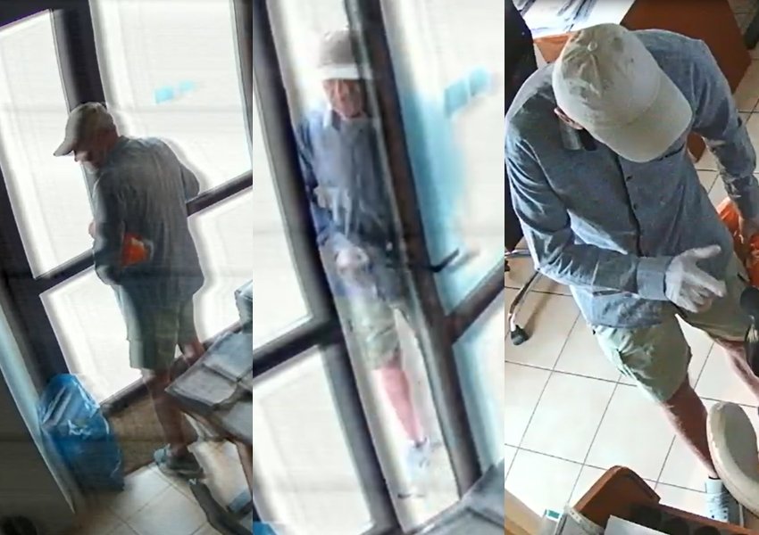 Rop menjalnice v središču Kopra. Ste videli storilca?