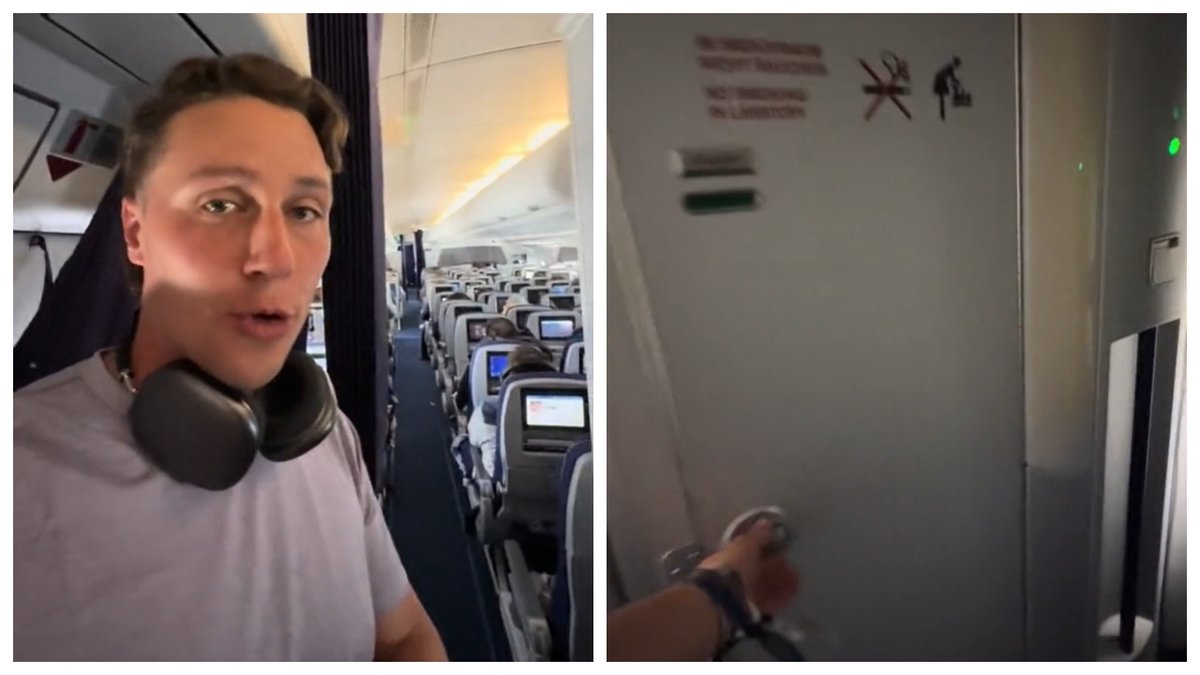 Presenetilo ga je, kje na letalu je bilo stranišče: "Ste kaj takega že ...