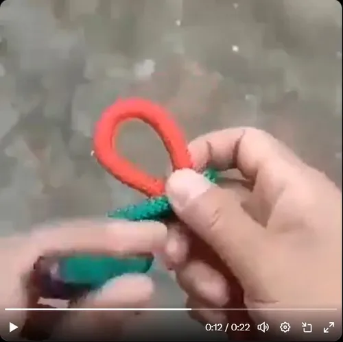 Trik, kako dve vrvi z vozlom združiti v eno