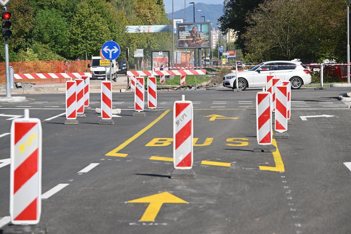 Nova zapora pomembne ceste v Ljubljani