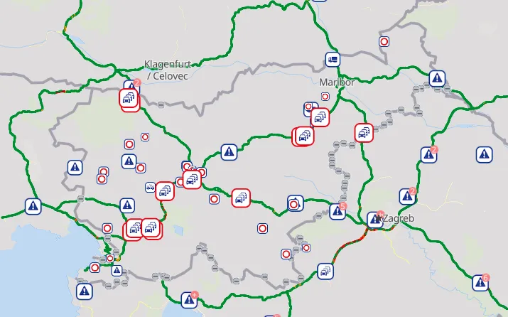 Na slovenskih cestah spet pestro: preverite, kje vse so zastoji