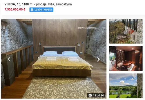 Na prodaj idiličen srednjeveški grad ob Kolpi