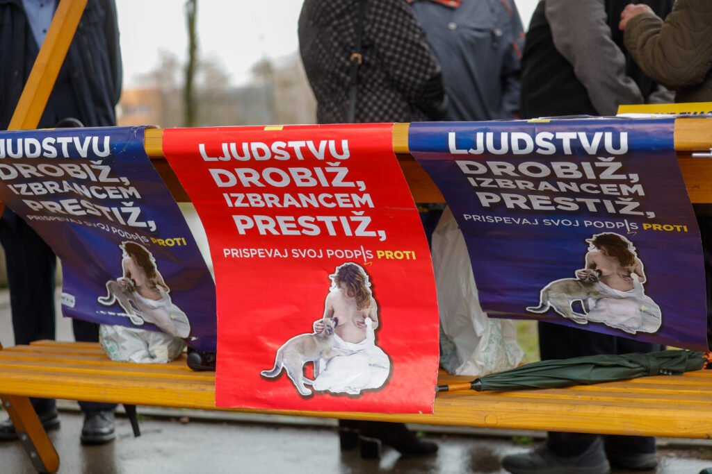 SDS bo v državni zbor prinesla zbrane podpise za referendum