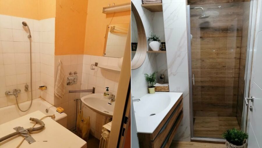 Prenova kopalnice: kad zamenjala s tušem in ustvarila popolnoma nov ...